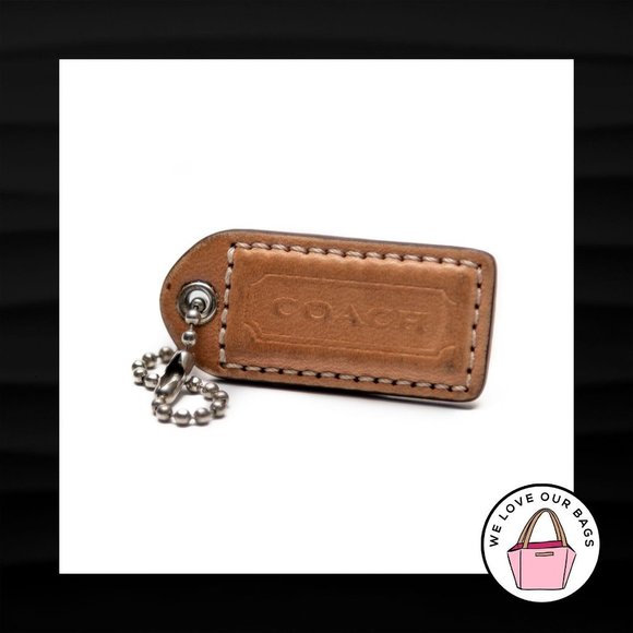 Coach | Accessories | 2 Medium Coach Brown Leather Key Fob Bag Charm ...